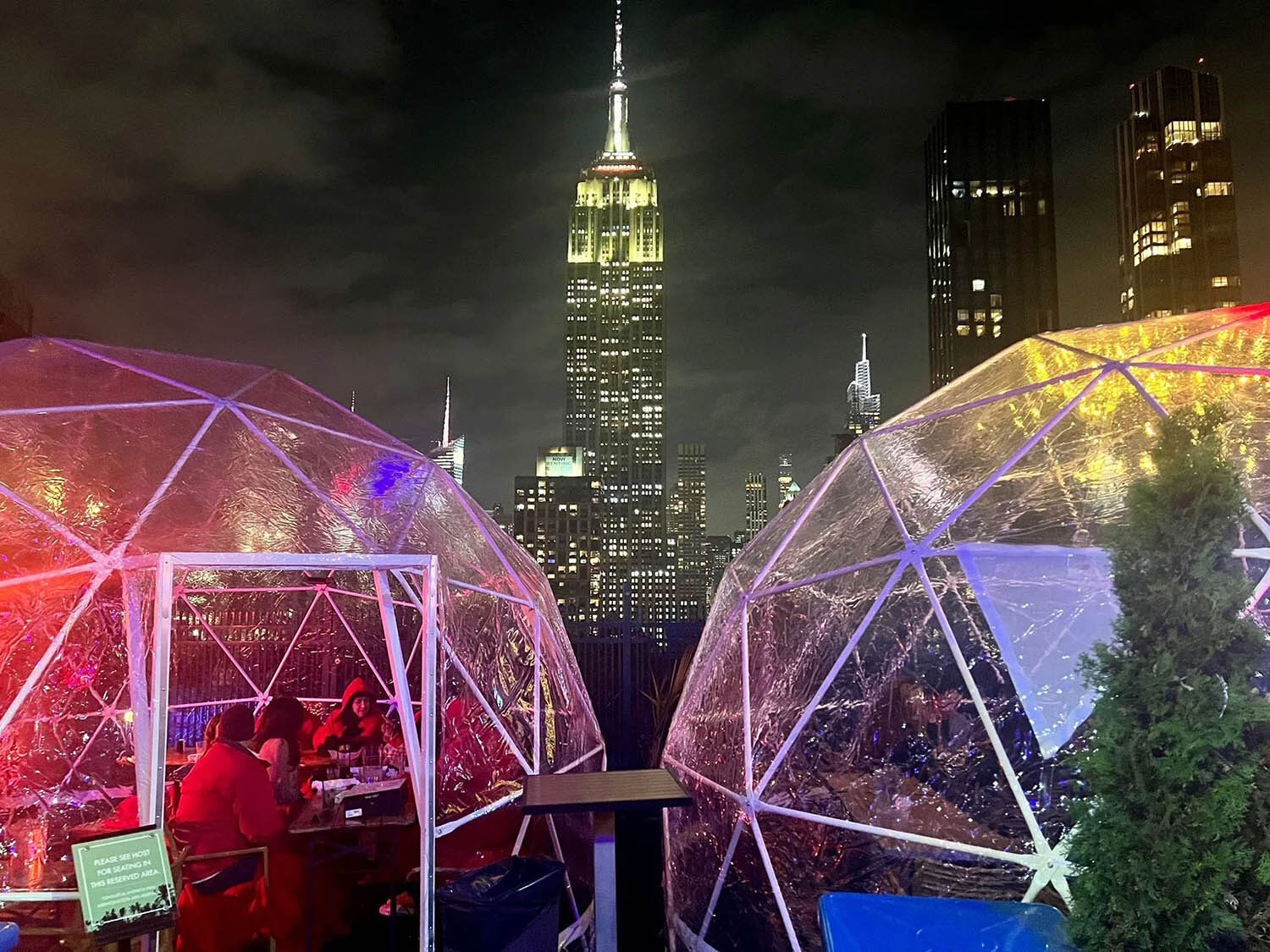 Sipping Chilled Drinks at the Igloo Bar - Digital Party